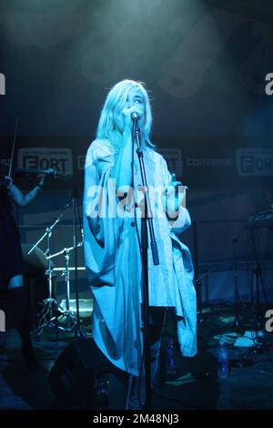Zola Jesus in concert at The Fader Fort - SXSW Stock Photo - Alamy