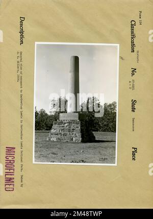 Monument to Meriwether Lewis in Tennessee Stock Photo - Alamy