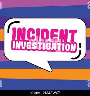 Inspiration showing sign Incident Investigation. Business showcase ...