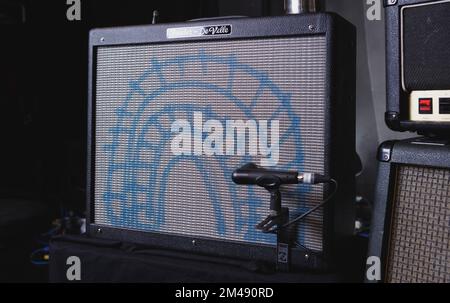 Fender Deville guitar amplifier used by John Butler photographed at the ...