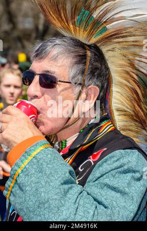 Portrait of First Nations Storyteller Garry Sault, Toronto, Canada ...