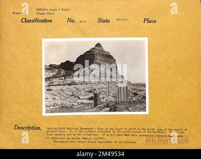 Mitchell Pass on the Oregon Trail, Scotts Bluff National Monument ...