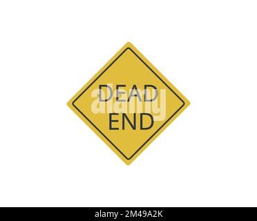 Dead end street road graphic black white city landscape sketch ...