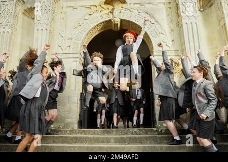 Roald Dahl's Matilda the Musical. (L to R) Meesha Garbett as Hortensia ...