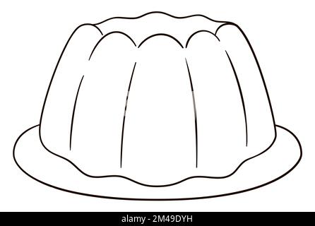 Traditional custard served in a plate, with tasty raisins ready to be ...