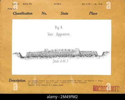 Typical Cross Section of a Roman Road. Original caption: Set of 66 ...