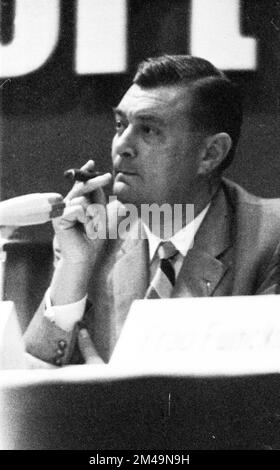 Leading politicians of the FDP in the election campaign for the 1966 ...