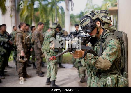 Singapore Army soldiers with 3rd Battalion Singapore Guards, 7th ...
