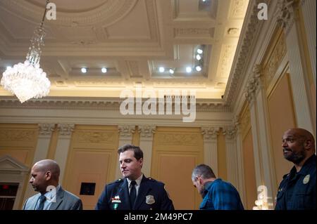 Harry Dunn, former Capitol Police Officer, speaking at the Principles ...