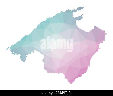 Majorca icon. Network map of the island. Round Majorca sign with ...