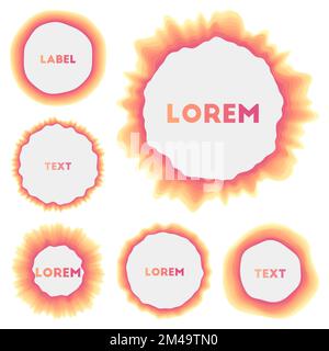 Round logos collection. Amazing circular backgrounds. Artistic vector ...