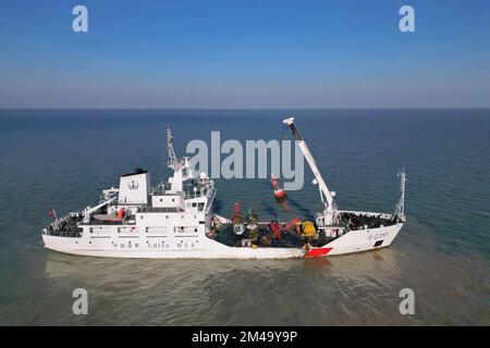 WEIFANG, CHINA - DECEMBER 19, 2022 - The "Haixun 153" sailing vessel ...