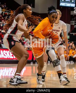 Tennessee forward Jasmine Franklin (14) drives against UMass forward ...