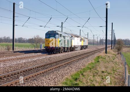 Devon and Cornwall Railways class 31 locomotive 31601 hauling 2 class ...