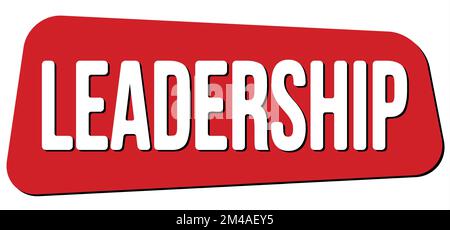 LEADERSHIP text written on red lines stamp sign Stock Photo - Alamy