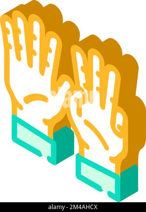 eight number hand gesture isometric icon vector illustration Stock ...