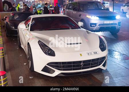 Front view of a 2017, Ferrari F12 TdF, on display in the Modern Classic ...