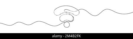 Continuous line drawing of Wi-Fi signal icon. One line drawing ...