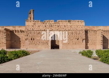 Badi Palace, Marrakesh, Morocco. Built for sultan Ahmad al-Mansur ...