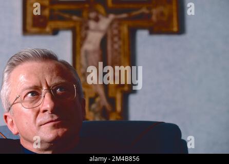 Italian catholic archbishop Ennio Antonelli, General President of CEI ...
