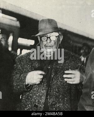 Italian gangster and mafia mobster Giuseppe Genco Russo, Italy 1960s ...