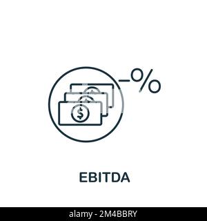 Ebitda icon. Monochrome simple Policy icon for templates, web design ...