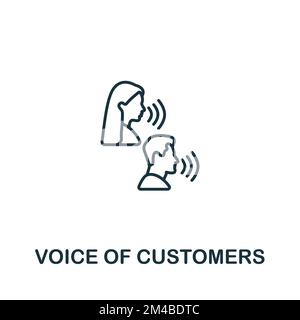 Voice Of Customers icon. Monochrome simple Product Management icon for ...