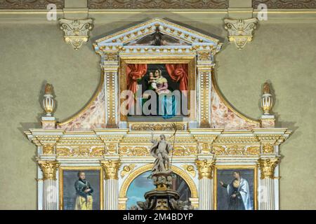 st. george church: polyptych by giovan battista moroni, fiorano al ...