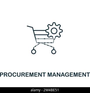 Procurement Management icon. Monochrome simple Product Management icon ...