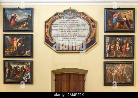 st. pantaleone church, ponteranica, italy Stock Photo - Alamy