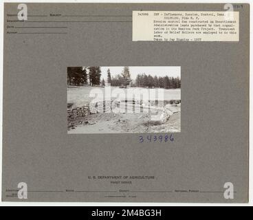 Erosion Control: Gully Plug - Colorado. Photographs Relating to ...