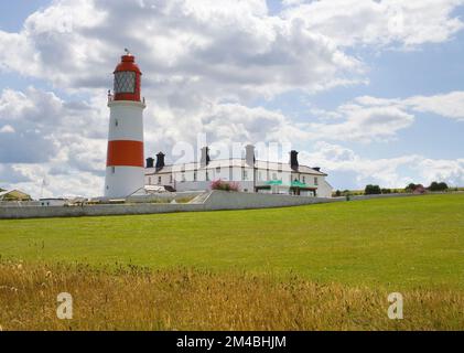 souter lighthouse on the coast of tyne and wear Stock Photo - Alamy