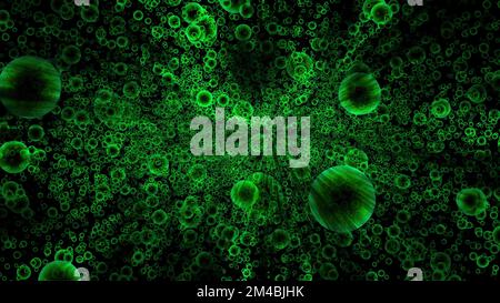 Abstract background with beautiful green cicles Stock Photo - Alamy