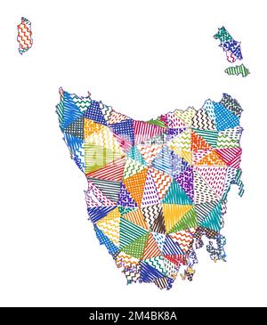 hand drawn kangaroo. the symbol of Australia is isolated on a white ...