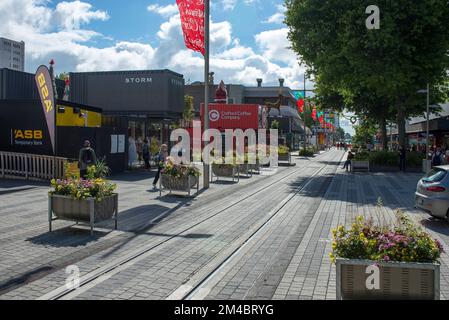 The temporary container shops set up in Cashel Street to replace ...