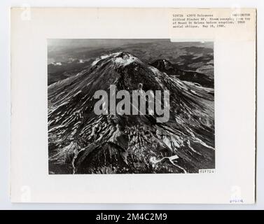 Volcanoes - Before Mount St. Helens Eruption - Washington. Photographs ...