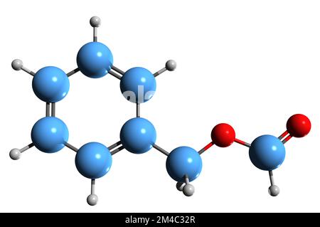 3D image of Formic acid skeletal formula - molecular chemical structure ...