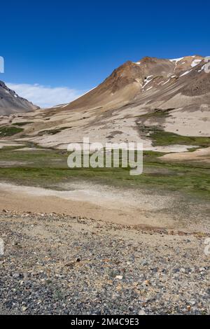 Landscape at Paso Pehuenche - crossing the border from Argentina to ...