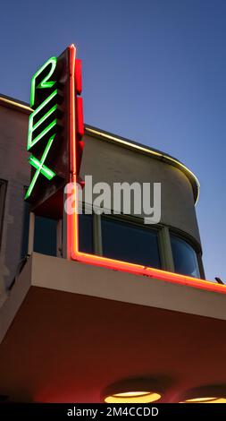 Neon sign of the Bio Rex Helsinki Stock Photo - Alamy