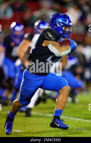 Boise State running back George Holani poses for a portrait at the NFL ...
