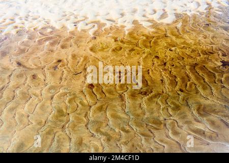 Sand ripple patterns in an unnamed creek at Sandy Beach, Sandy Beach ...