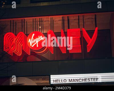 Virgin Money on the streets of Manchester Stock Photo - Alamy