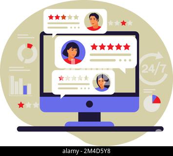 Online vote chat icon, outline style Stock Vector Image & Art - Alamy