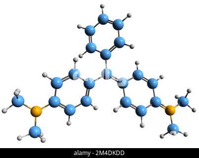 3D image of Green S skeletal formula - molecular chemical structure of ...