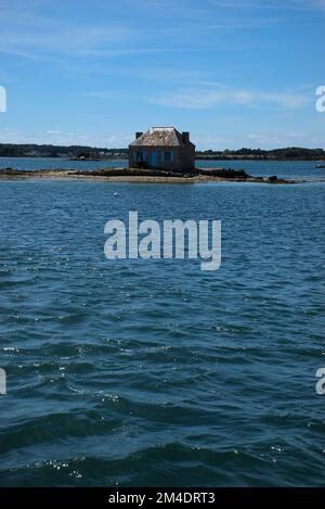 view of the bay of the Etel river (Ria d'Etel) Brittany, Morbihan Stock ...