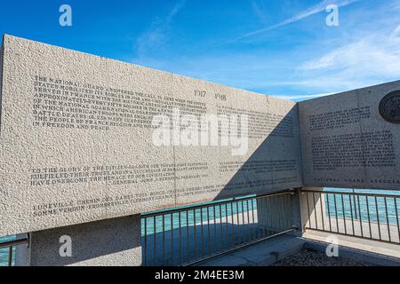 Walls of US Monument at Omaha beach Stock Photo - Alamy