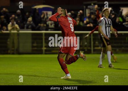 Jacob Hazel of Darlington during the FA Cup Third Qualifying Round ...