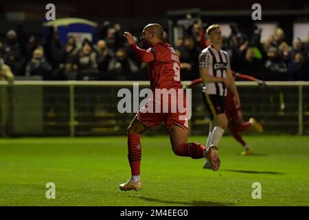 Jacob Hazel of Darlington during the FA Cup Third Qualifying Round ...