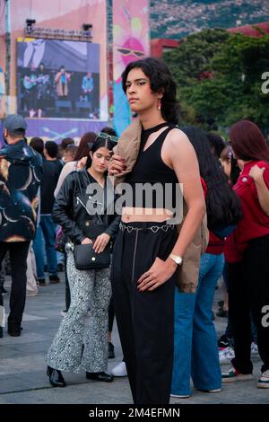 Medellin, Antioquia, Colombia - November 14 2022: Young Colombian Woman ...