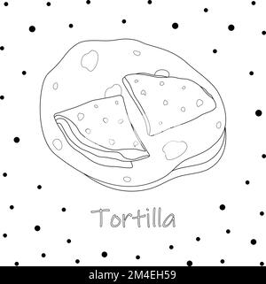 coloring pages of tortilla